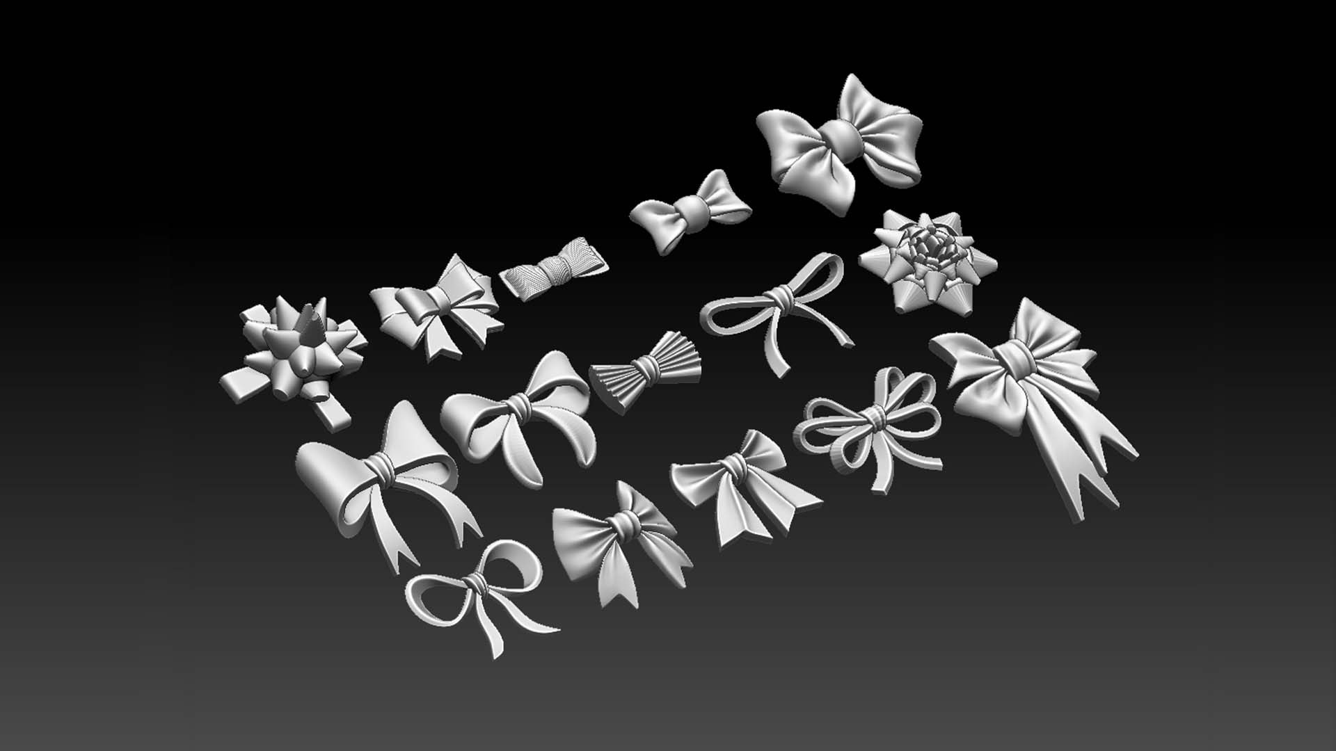 3D BOWS - TurboSquid 2063809
