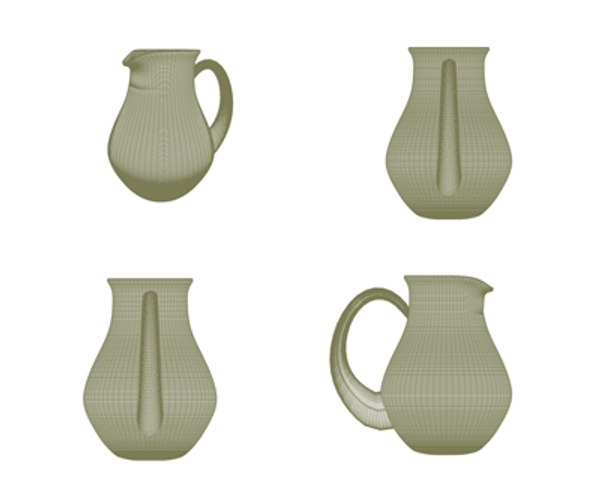3d glass pitcher model
