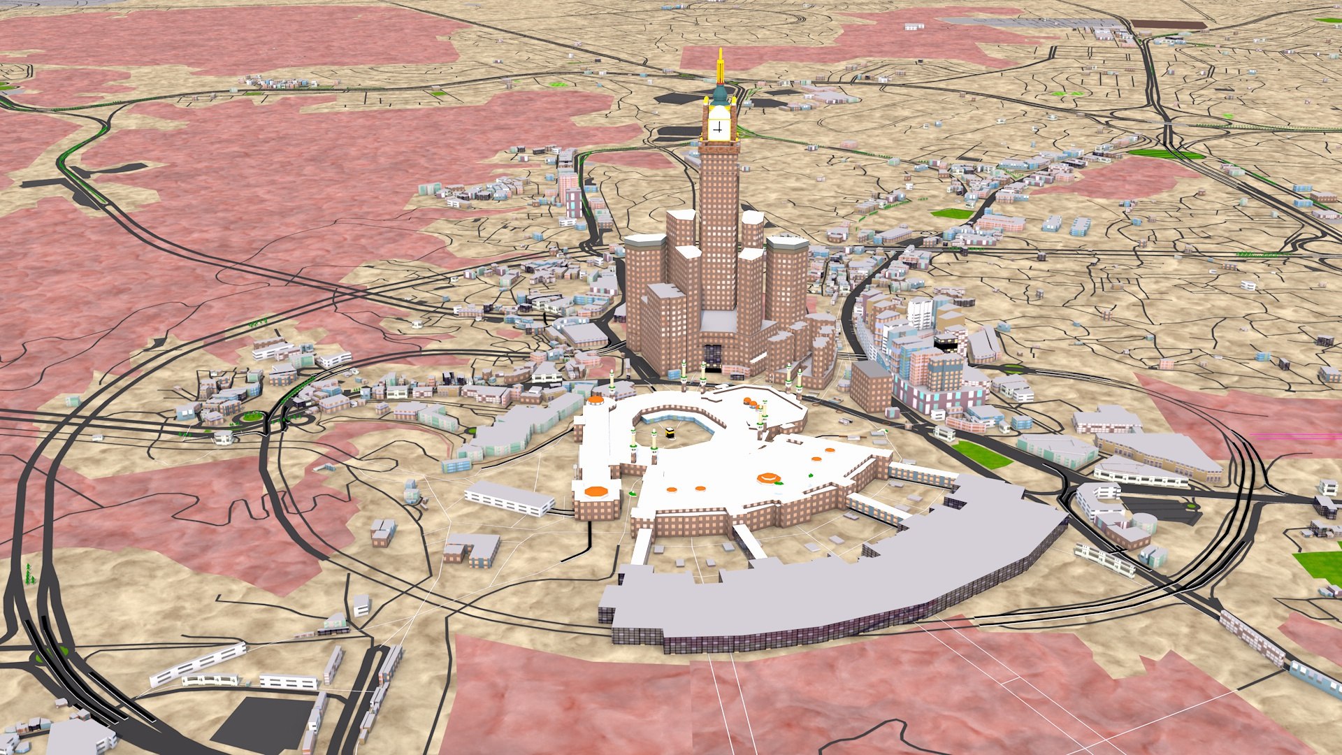 3D Mecca Makkah City Saudi Arabia Model - TurboSquid 1369162