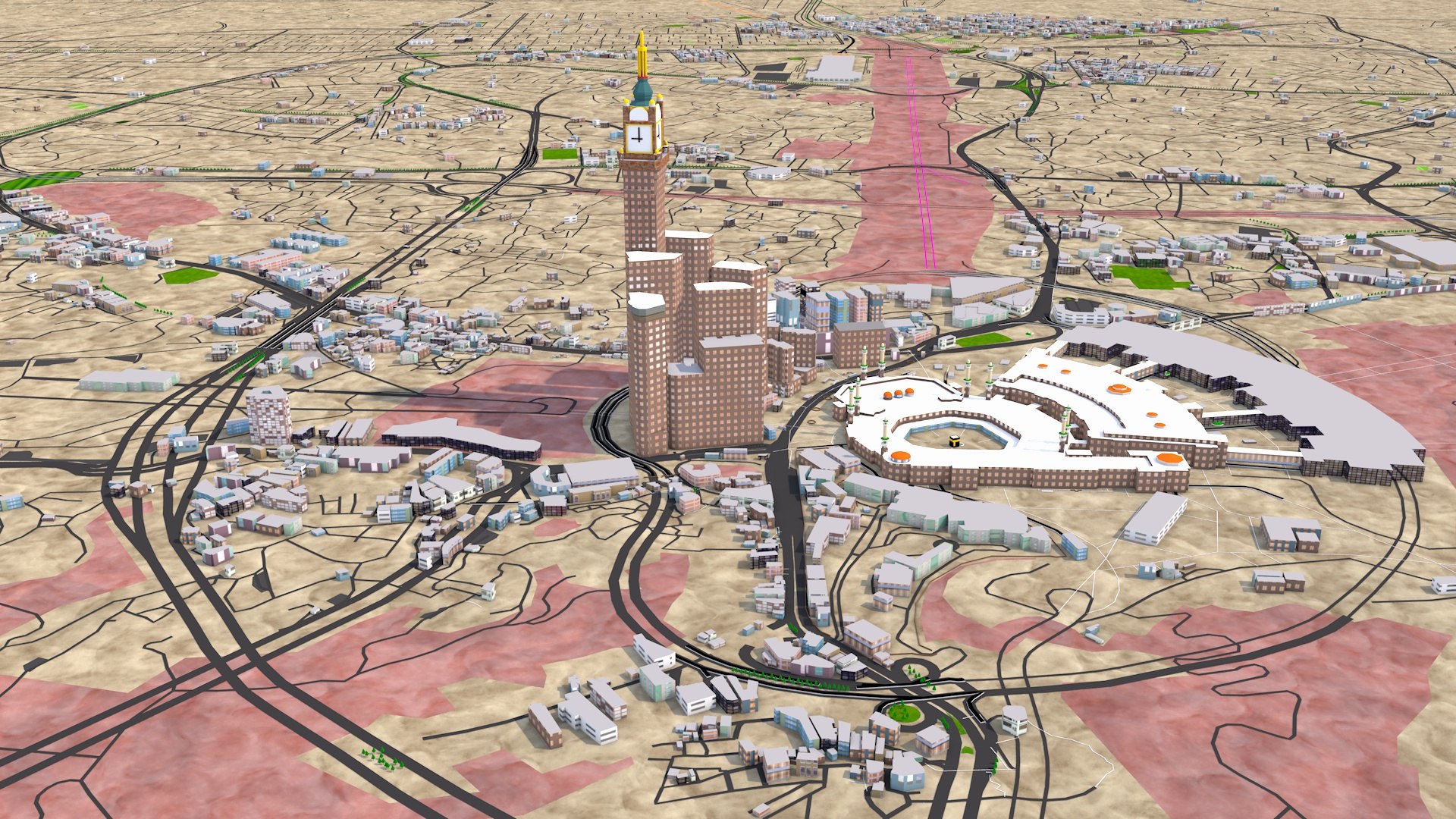 3D Mecca Makkah City Saudi Arabia Model - TurboSquid 1369162