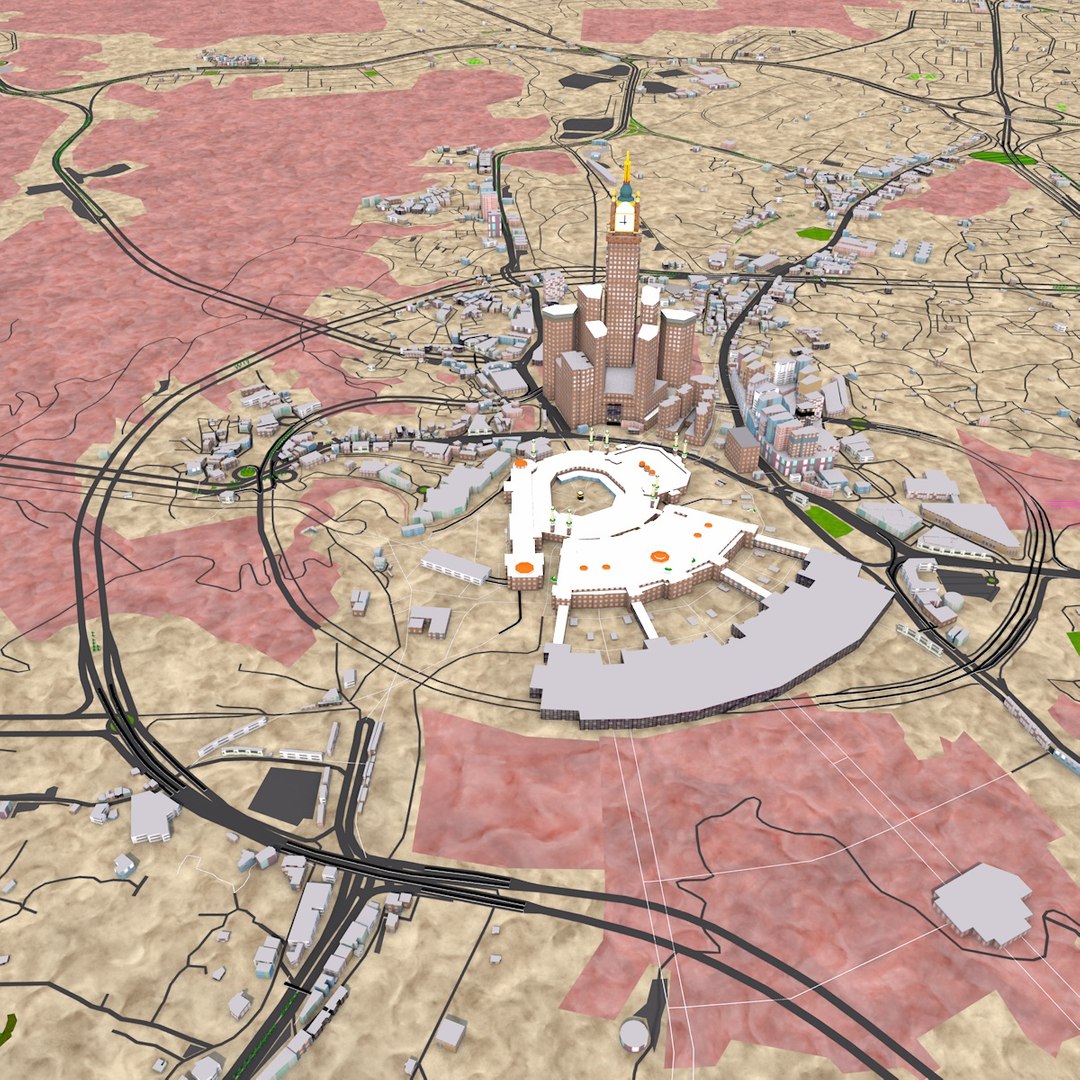 modelo 3d La Meca Makkah 3d ciudad saudita arabia - TurboSquid 1369162