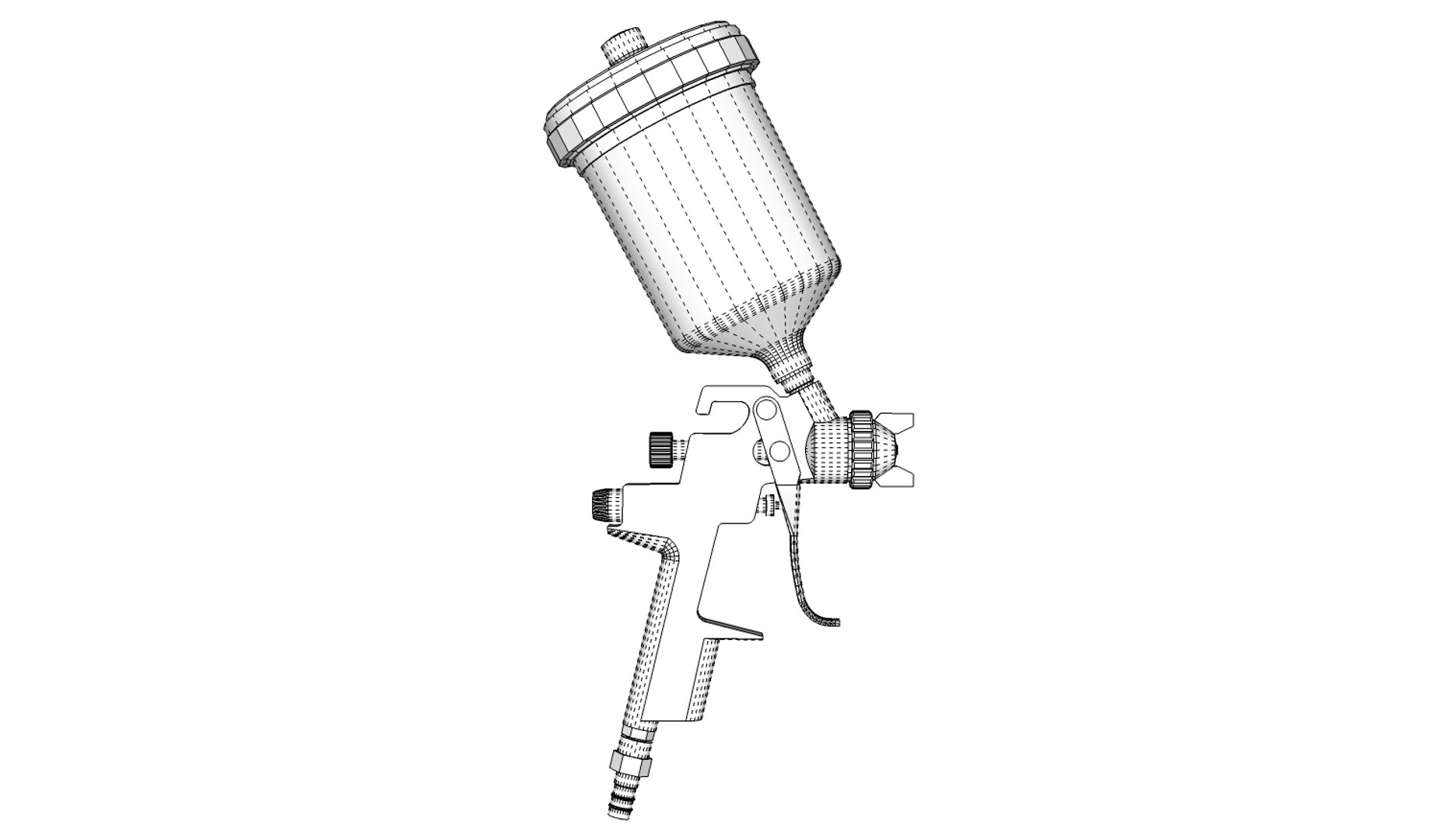 3D Gun Paint Model - TurboSquid 1354554