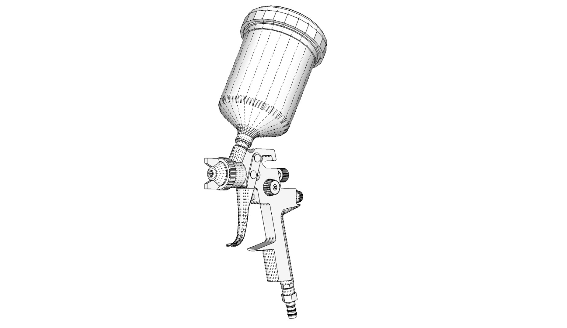 3D Gun Paint Model - TurboSquid 1354554
