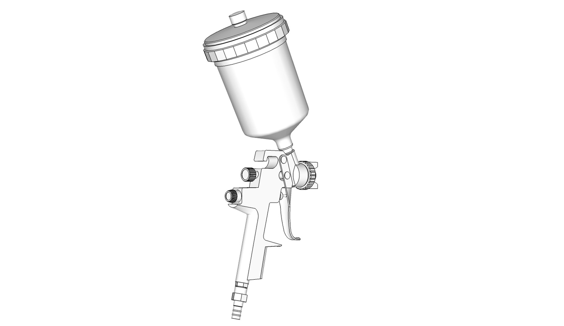 3D Gun Paint Model - TurboSquid 1354554