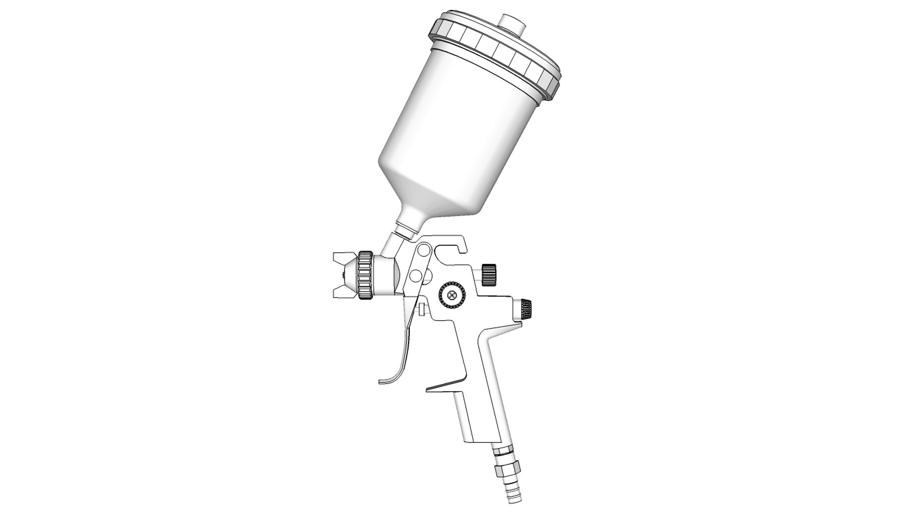 3D Gun Paint Model - TurboSquid 1354554