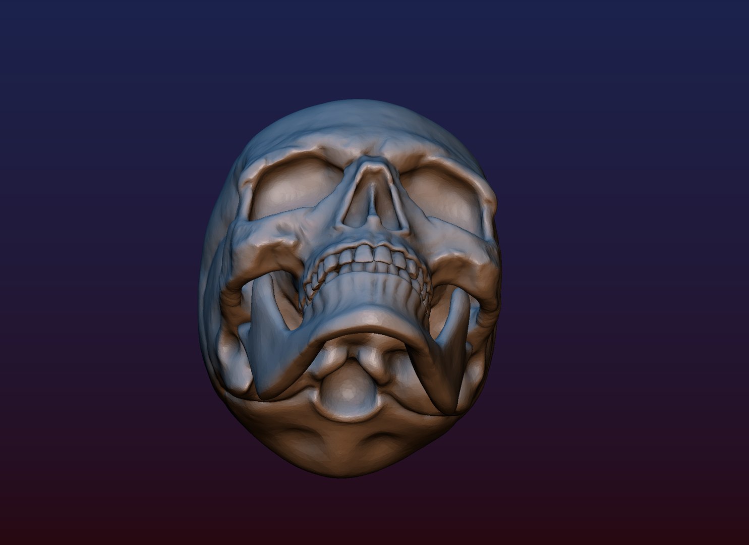 3D print head skull - TurboSquid 1265191