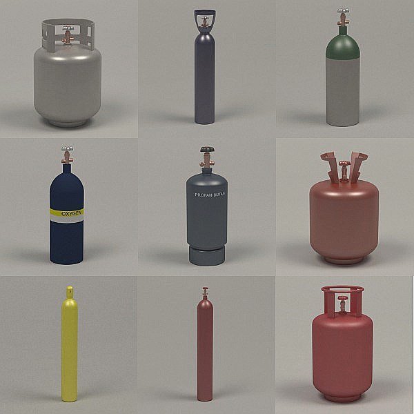 3d gas containers