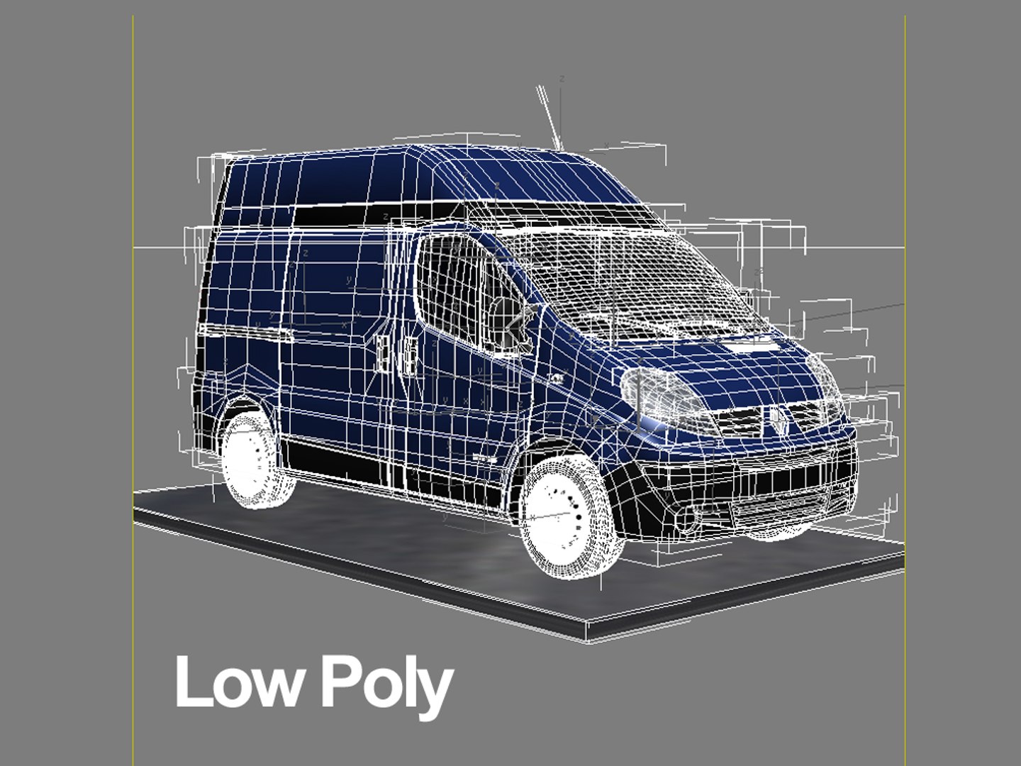 3d Renault Trafic L1h2 Model