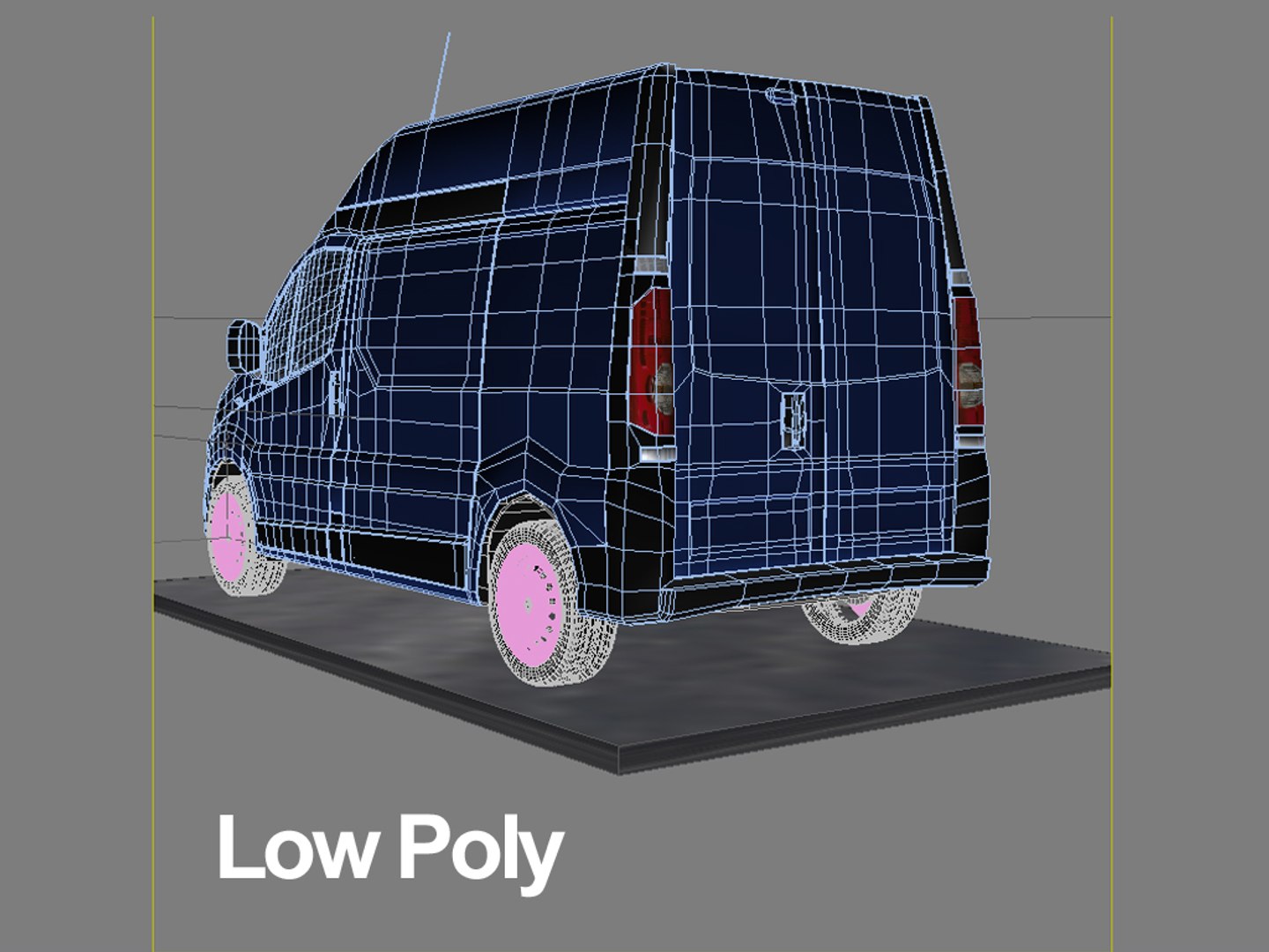 3d Renault Trafic L1h2 Model