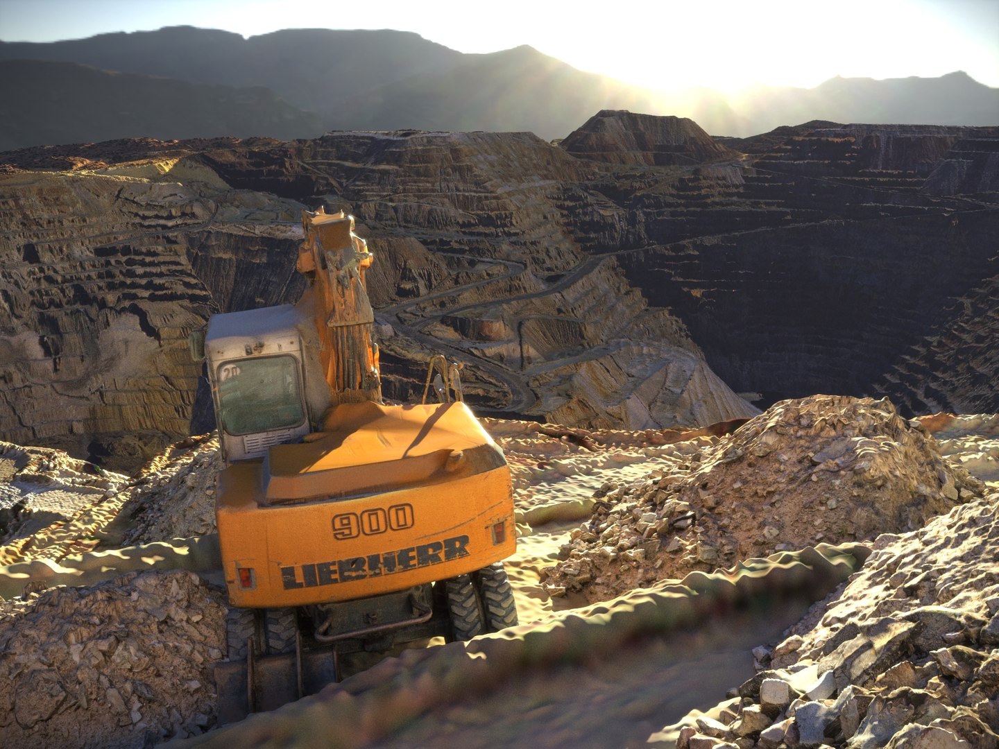 3D Scanned Opencast Mines Model - TurboSquid 2372496