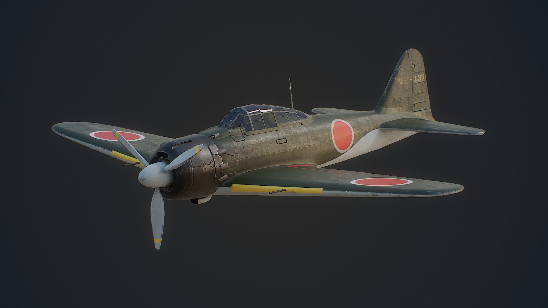 Mitsubishi A6M5 Zero Model - TurboSquid 1777547