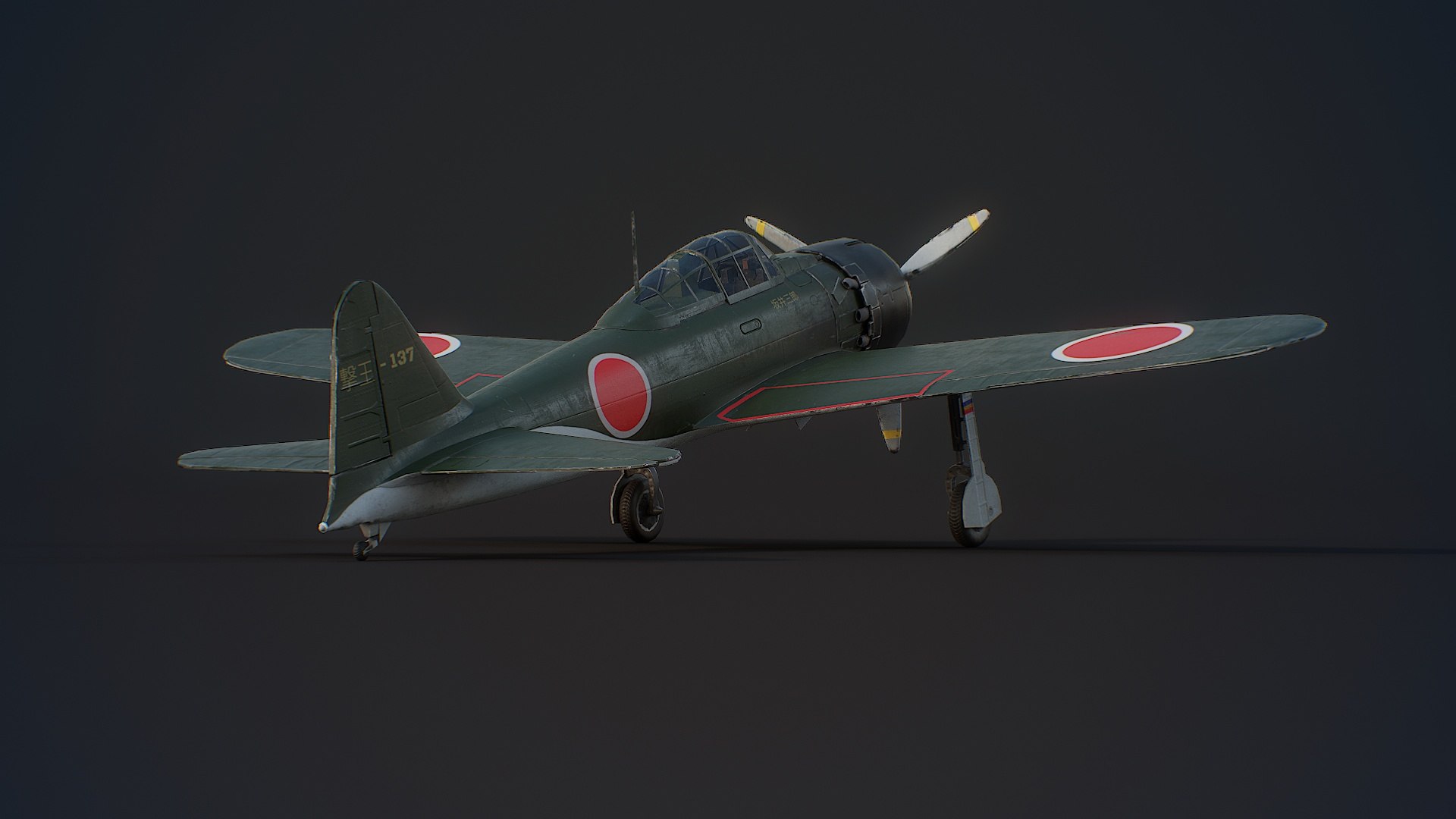 Mitsubishi A6M5 Zero Model - TurboSquid 1777547