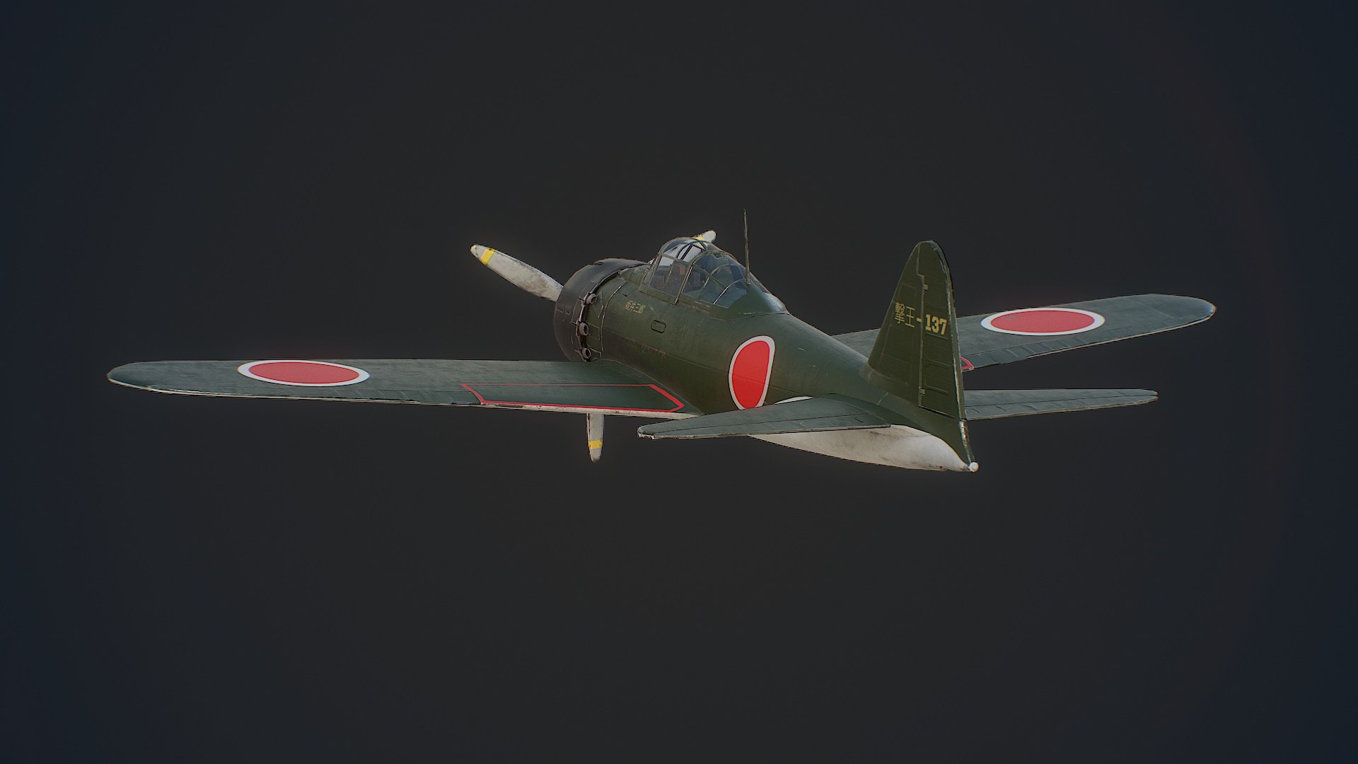 Mitsubishi A6M5 Zero Model - TurboSquid 1777547