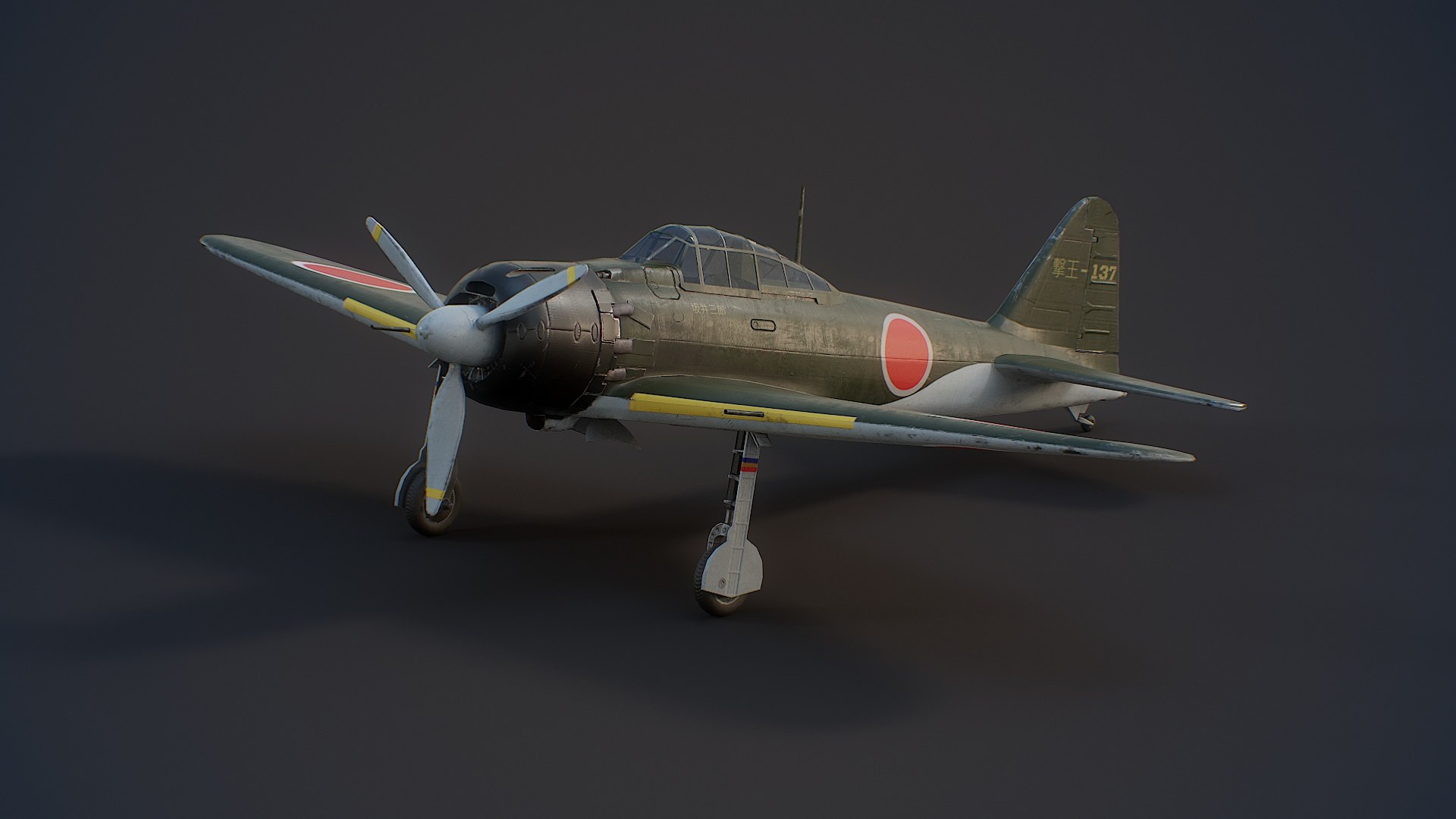 Mitsubishi A6M5 Zero Model - TurboSquid 1777547