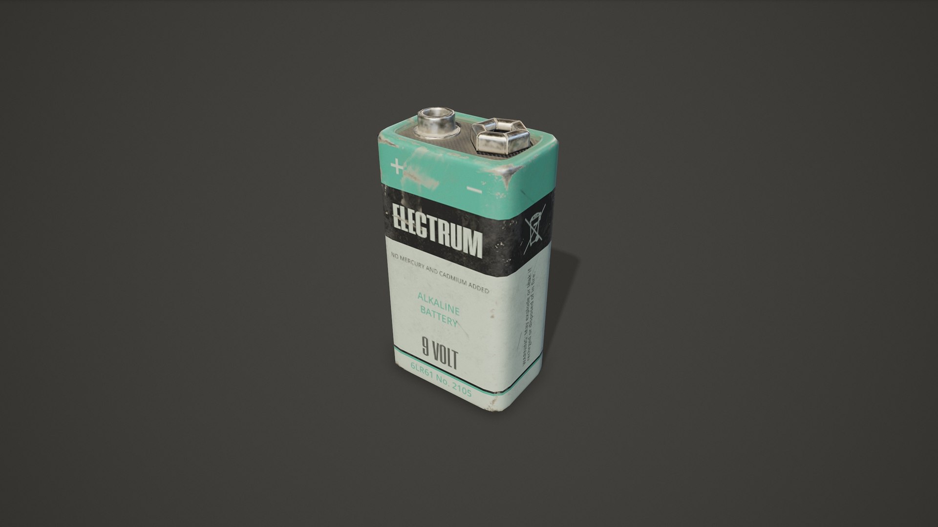 Battery PP3 9v - PBR Game Ready Low-poly 3D Model - TurboSquid 2047564