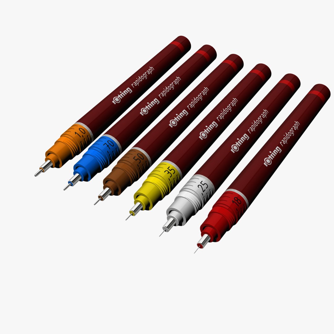 3d Rapidograph Technical Pens Model