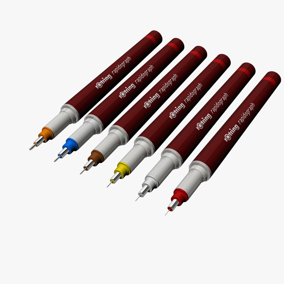 3d Rapidograph Technical Pens Model