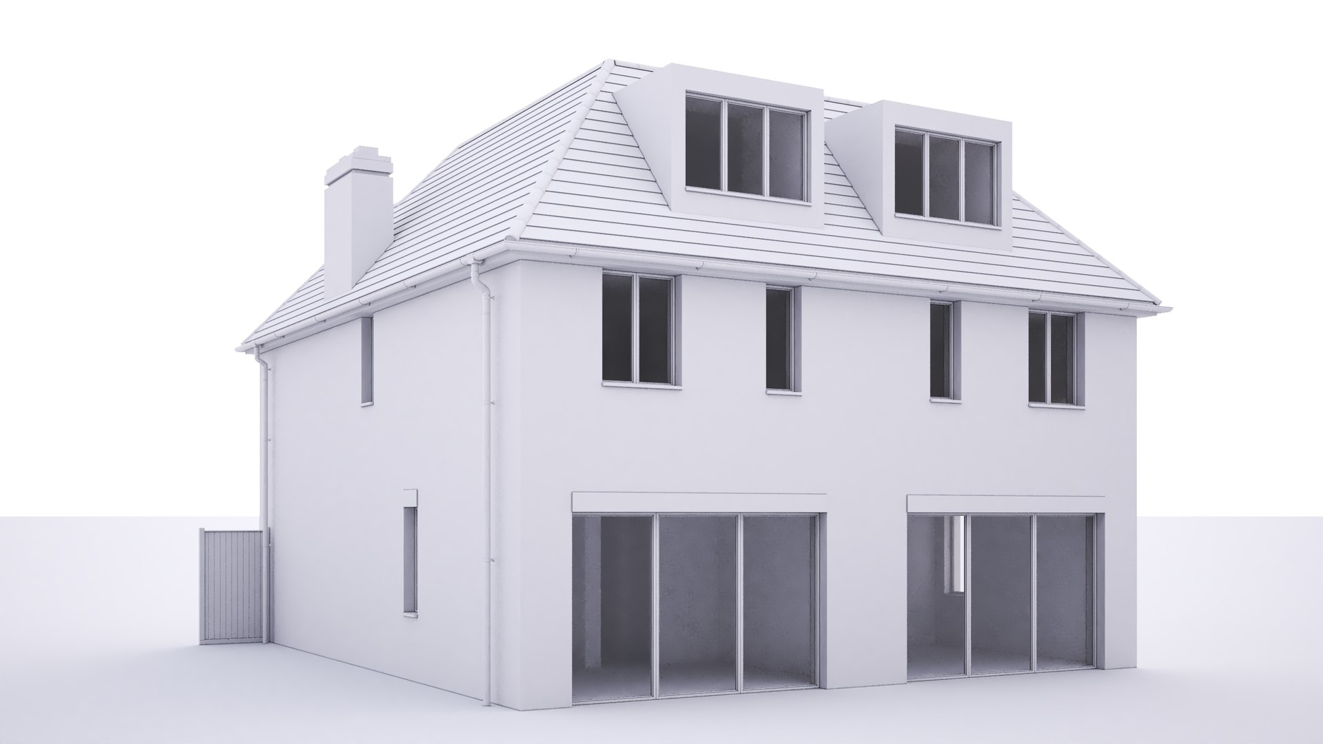 British House Queens Edith Way 1 3D model - TurboSquid 2116829