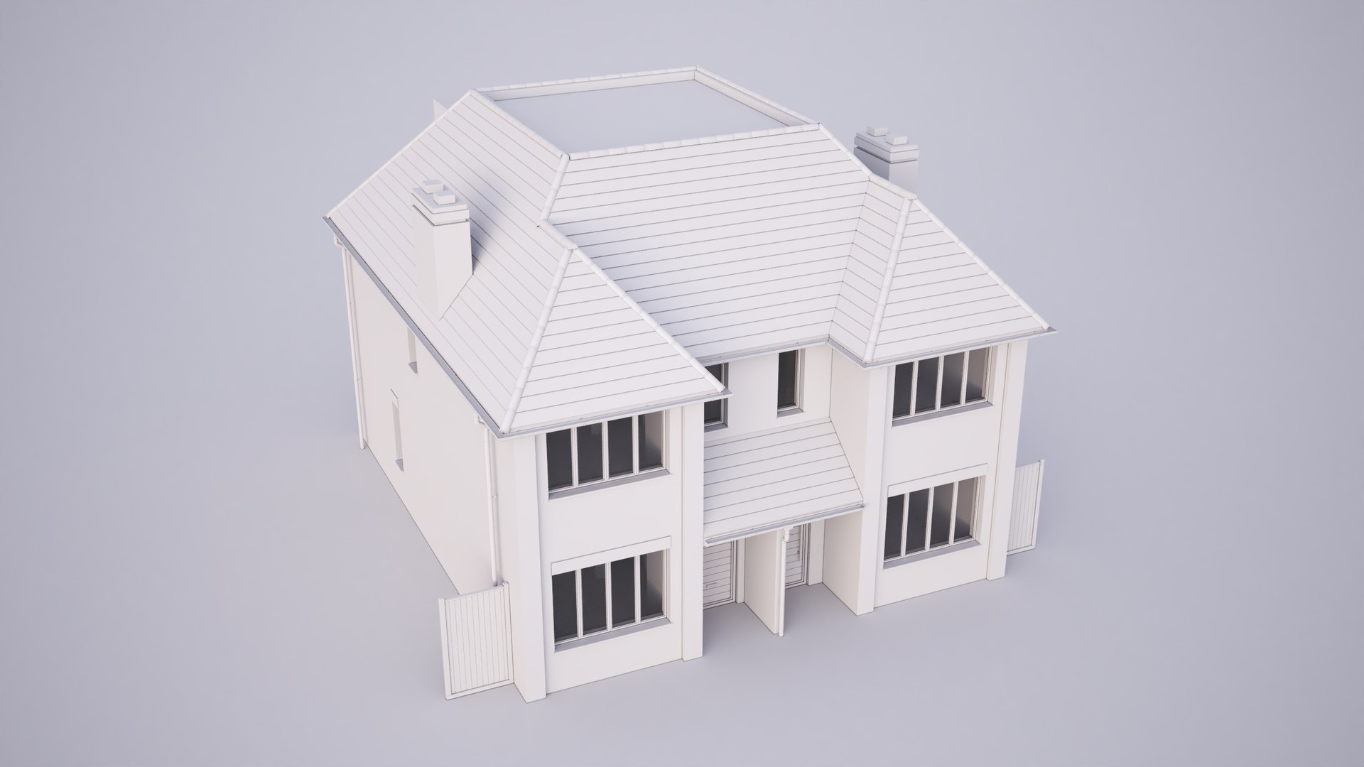 British House Queens Edith Way 1 3D model - TurboSquid 2116829