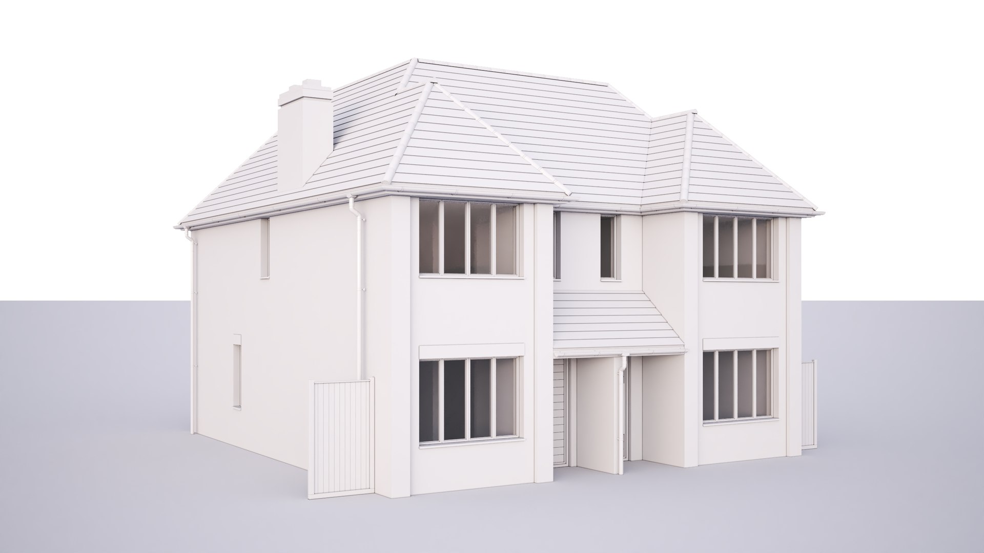 British House Queens Edith Way 1 3D model - TurboSquid 2116829