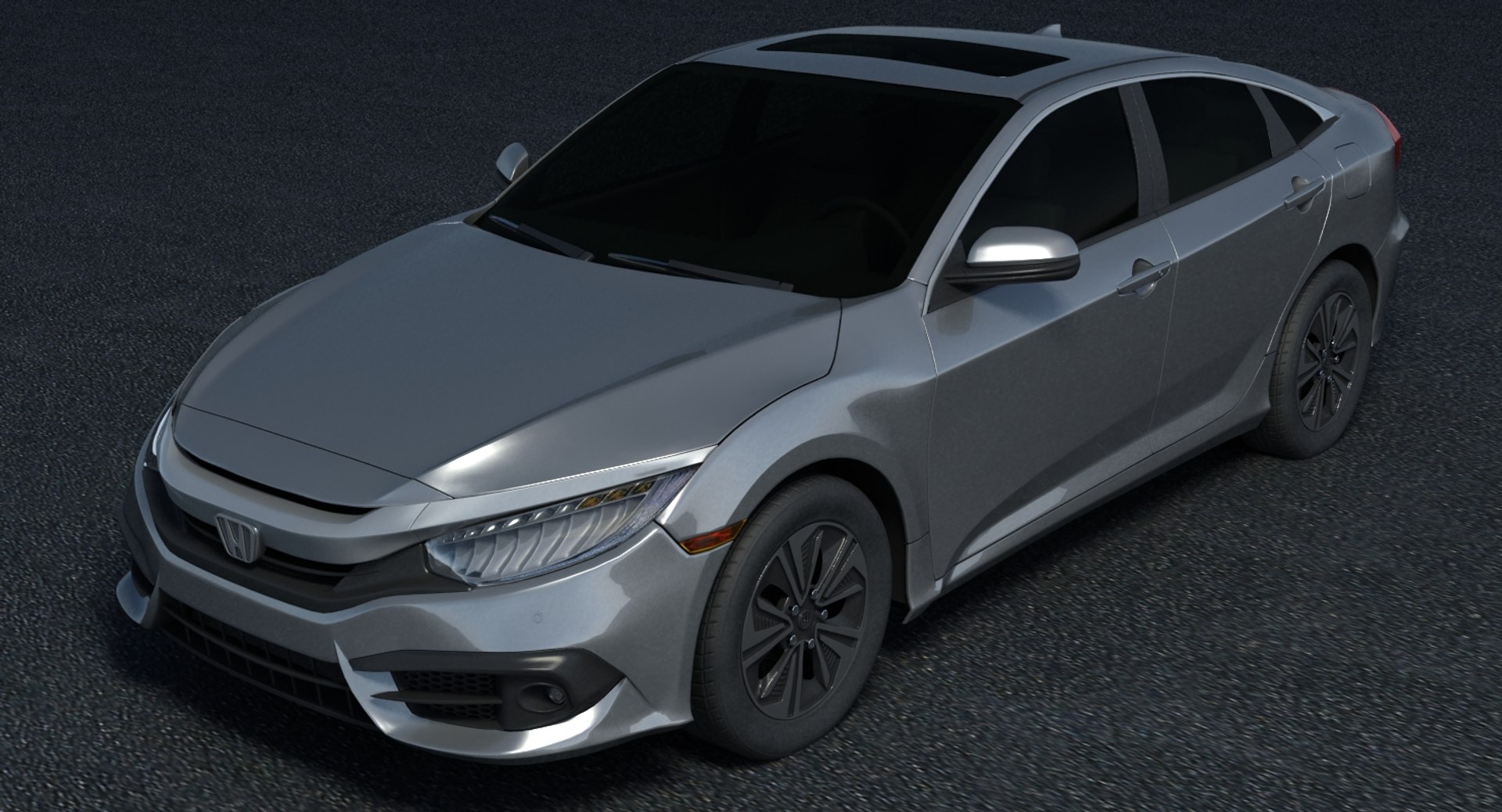 3d Model Of Honda Civic 2016