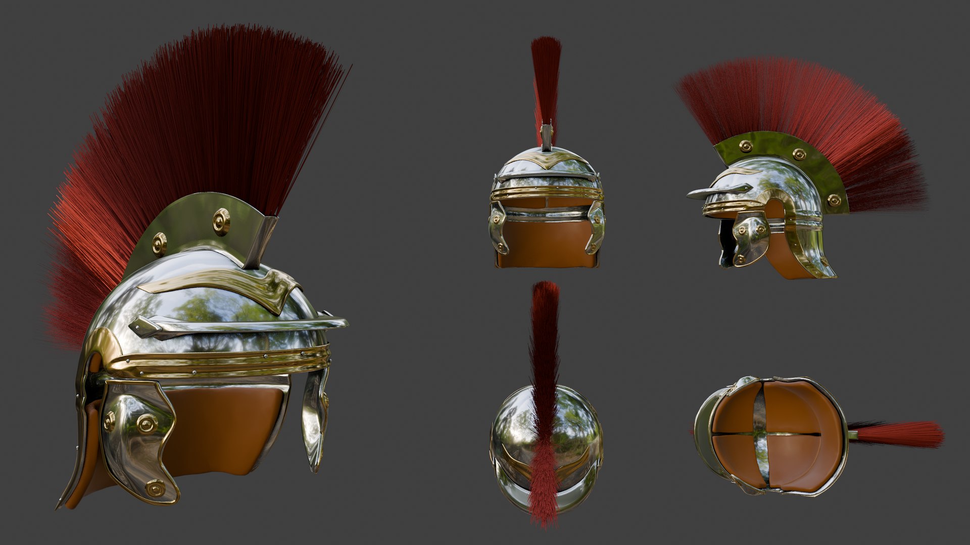 3D Roman Galea Helmet Model - TurboSquid 2203911