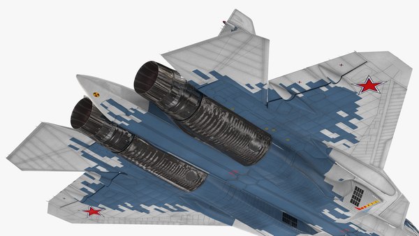 modelo 3d Vuelo Sukhoi SU 57 Camo - TurboSquid 1640785