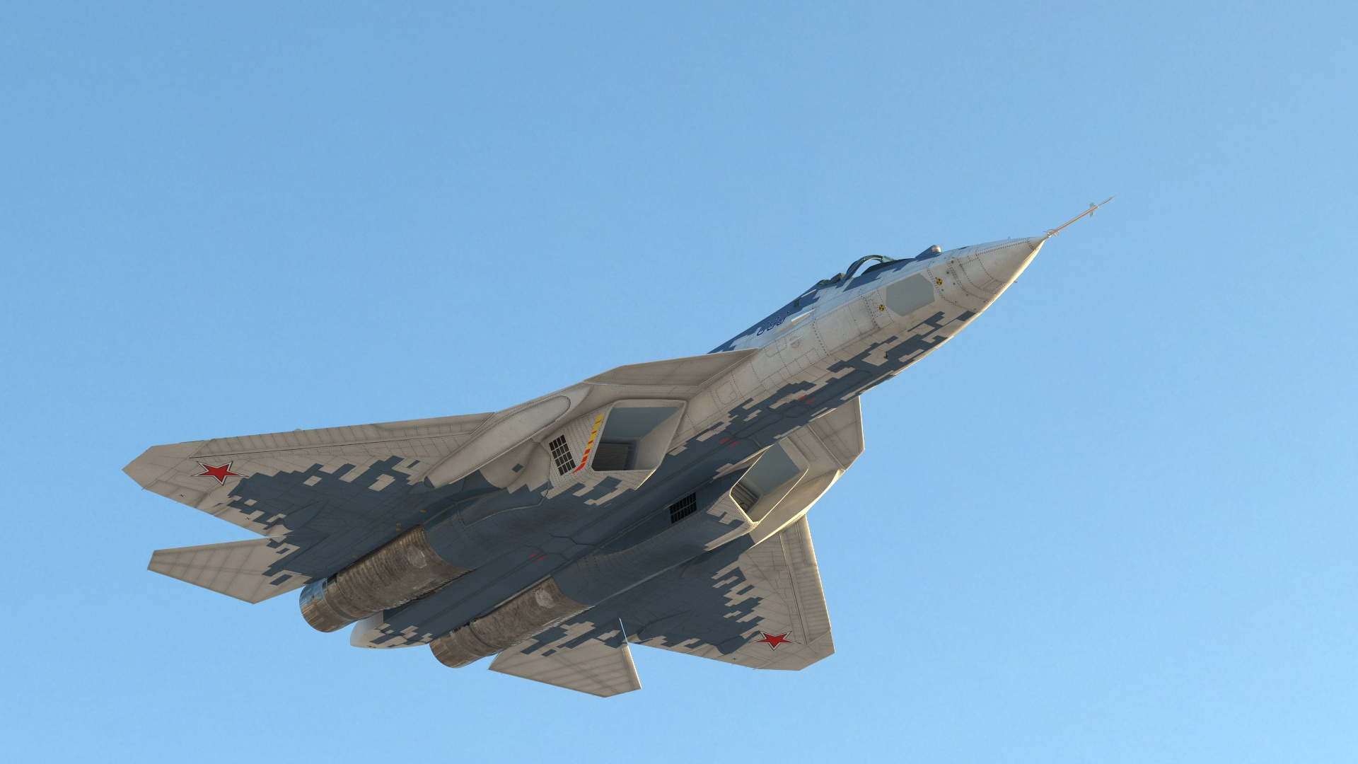 Sukhoi Su 57 Camo 3D Model - TurboSquid 1640785