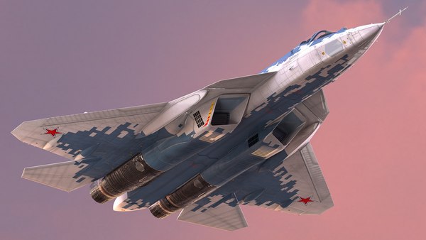 modelo 3d Vuelo Sukhoi SU 57 Camo - TurboSquid 1640785