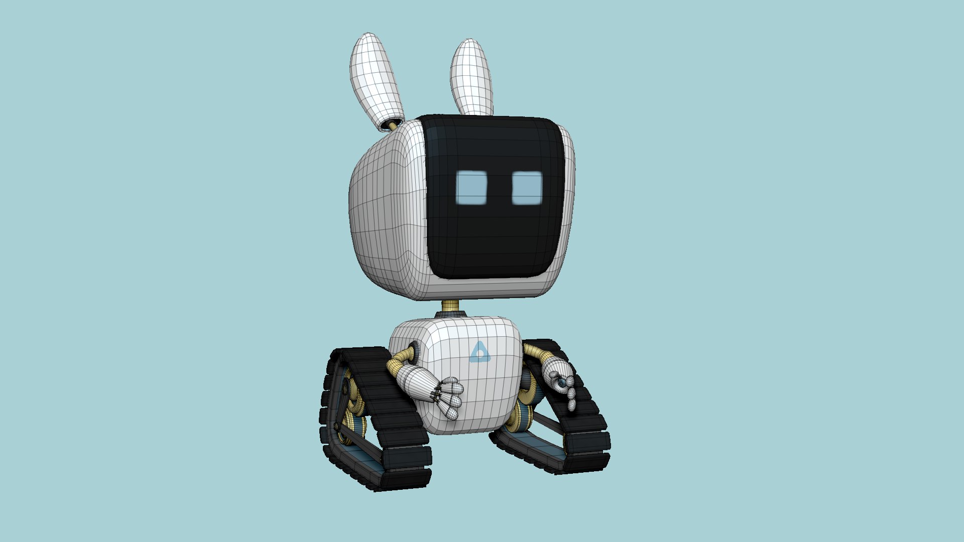 Cute Robot 05 Aluminum - Character SciFi Design 3D - TurboSquid 1770227