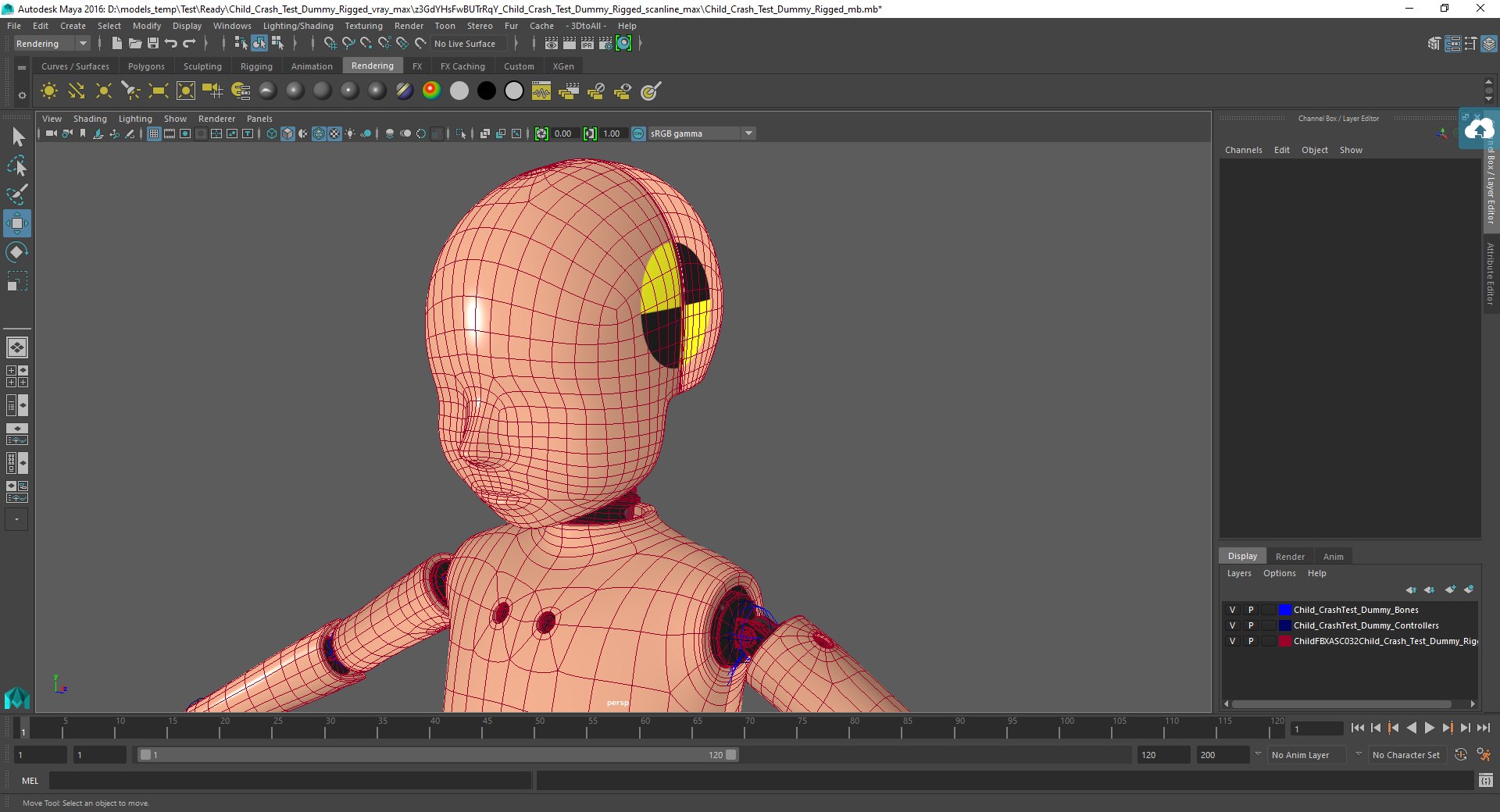 Child crash test dummy 3D model - TurboSquid 1491811