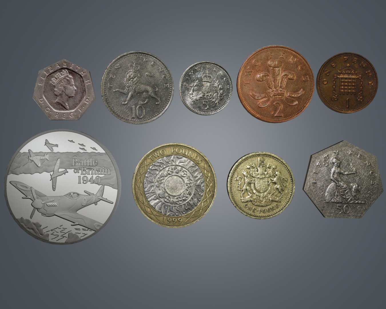 3d Model Coin Uk