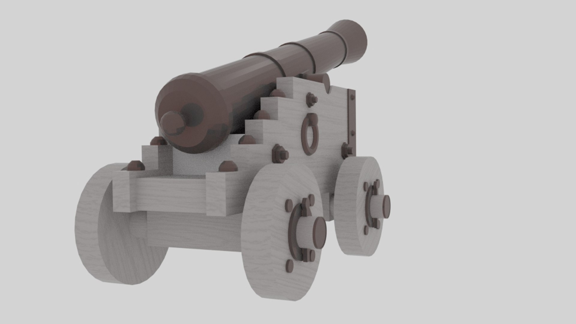 3d Cannon Ready Model
