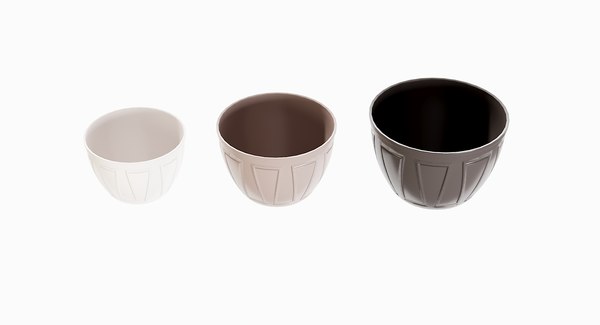 3D realistic carter mixing bowls model - TurboSquid 1444798