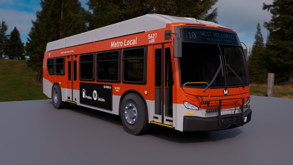 3D New Flyer XN40 - TurboSquid 1827525