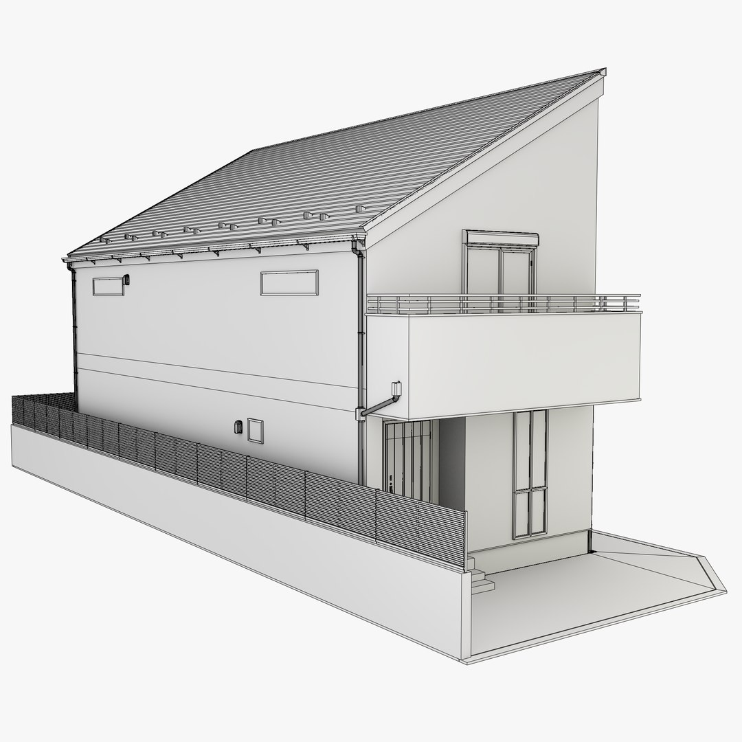 Japan Modern Style House 01 3D Model - TurboSquid 2188341