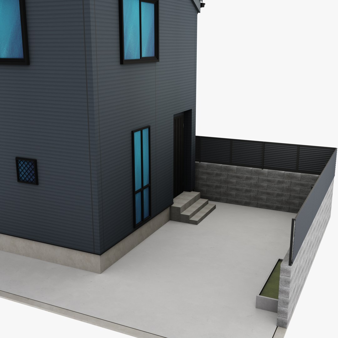 Japan Modern Style House 01 3D Model - TurboSquid 2188341