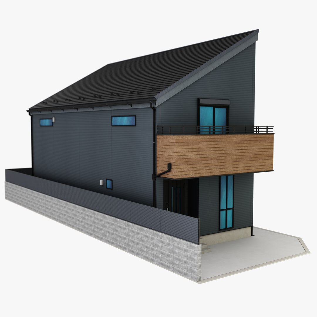 Japan Modern Style House 01 3D Model - TurboSquid 2188341