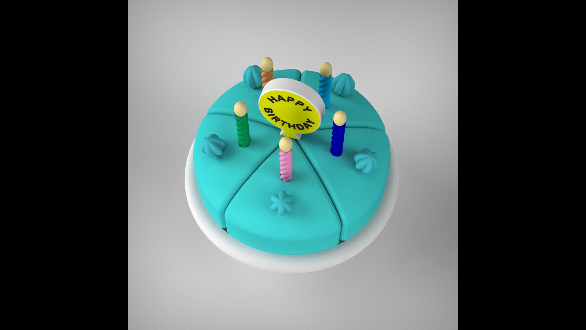 Birthday Cake 3D Model - TurboSquid 2388327