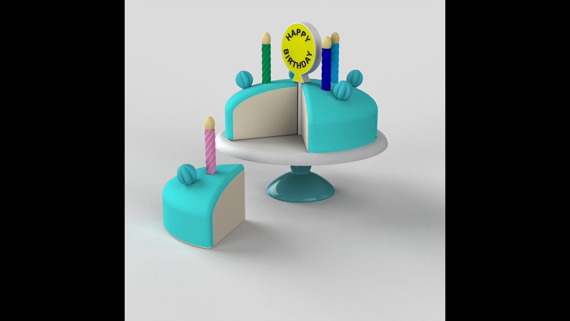 Birthday Cake 3D Model - TurboSquid 2388327