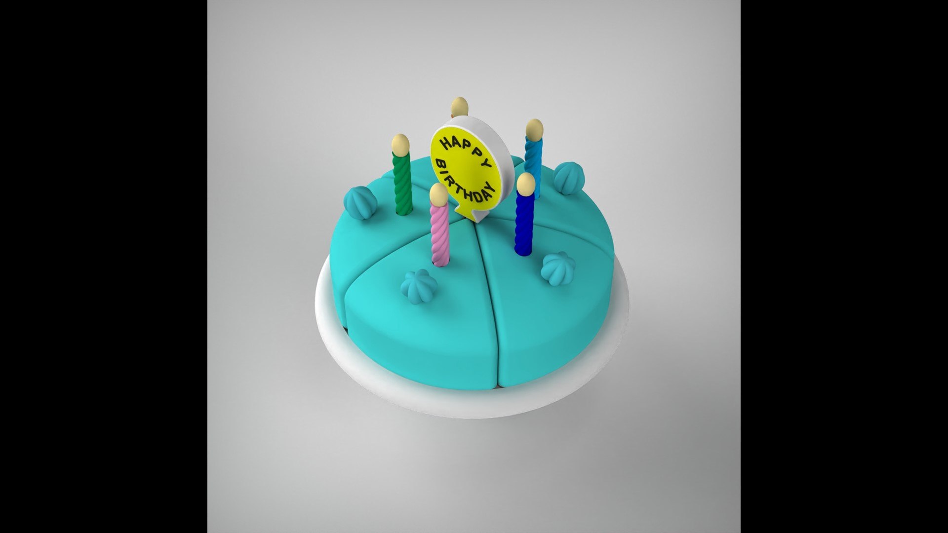 Birthday Cake 3D Model - TurboSquid 2388327