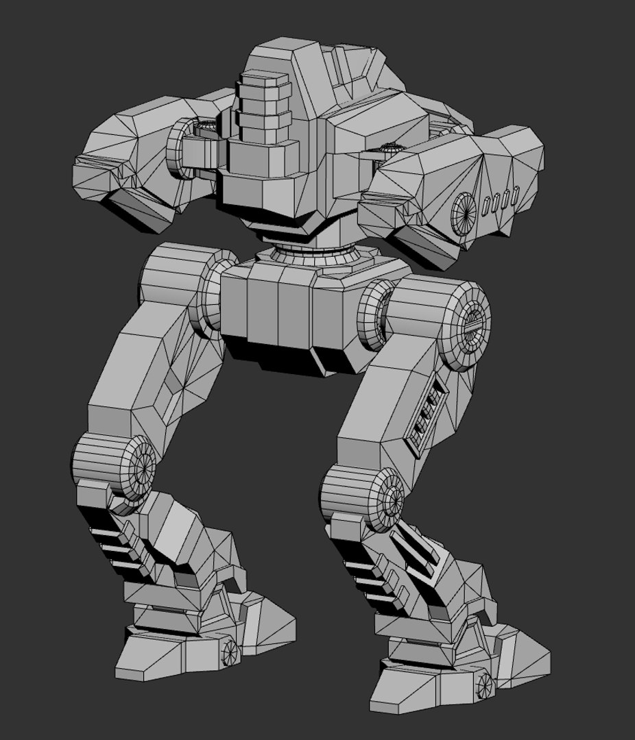 Battle Mech Ferret Model - TurboSquid 1519191