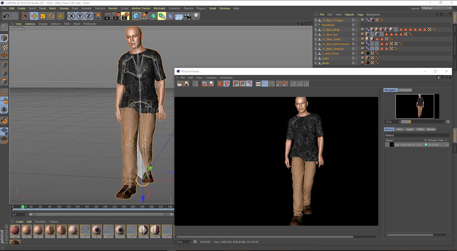 Billy Zane 3D Rigged Model Ready For Animation 3D - TurboSquid 1981394