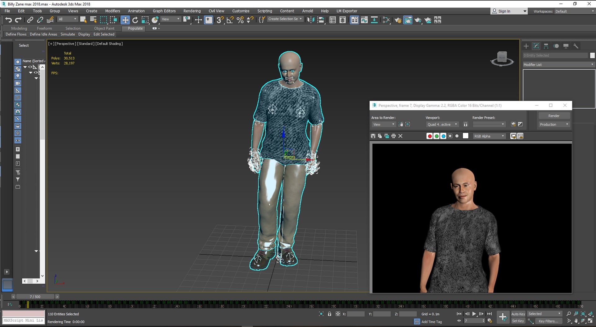 Billy Zane 3D Rigged Model Ready For Animation 3D - TurboSquid 1981394