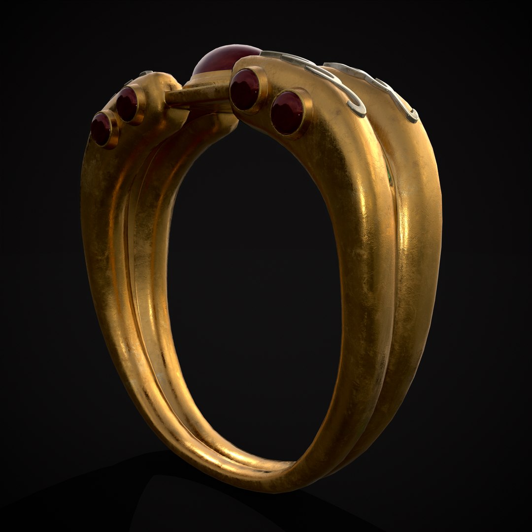 Jeweled Concept Ring 3D model - TurboSquid 2078192