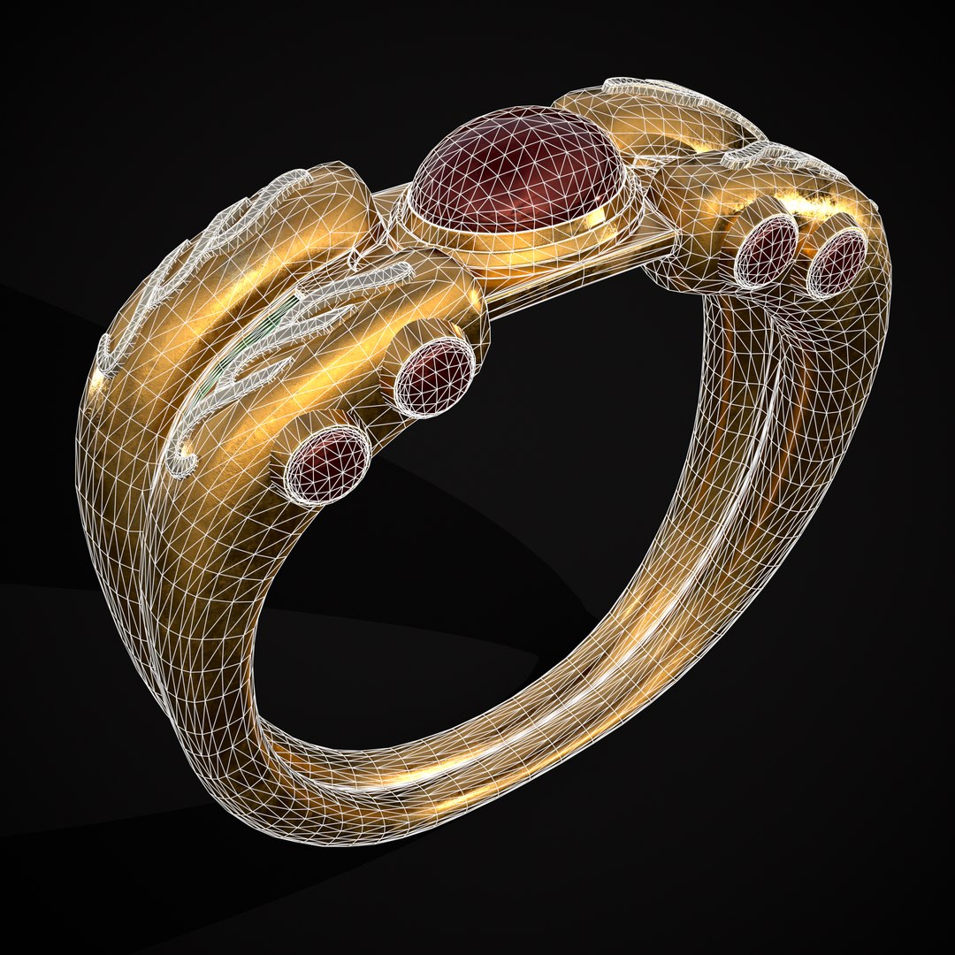 Jeweled Concept Ring 3D Model - TurboSquid 2078192