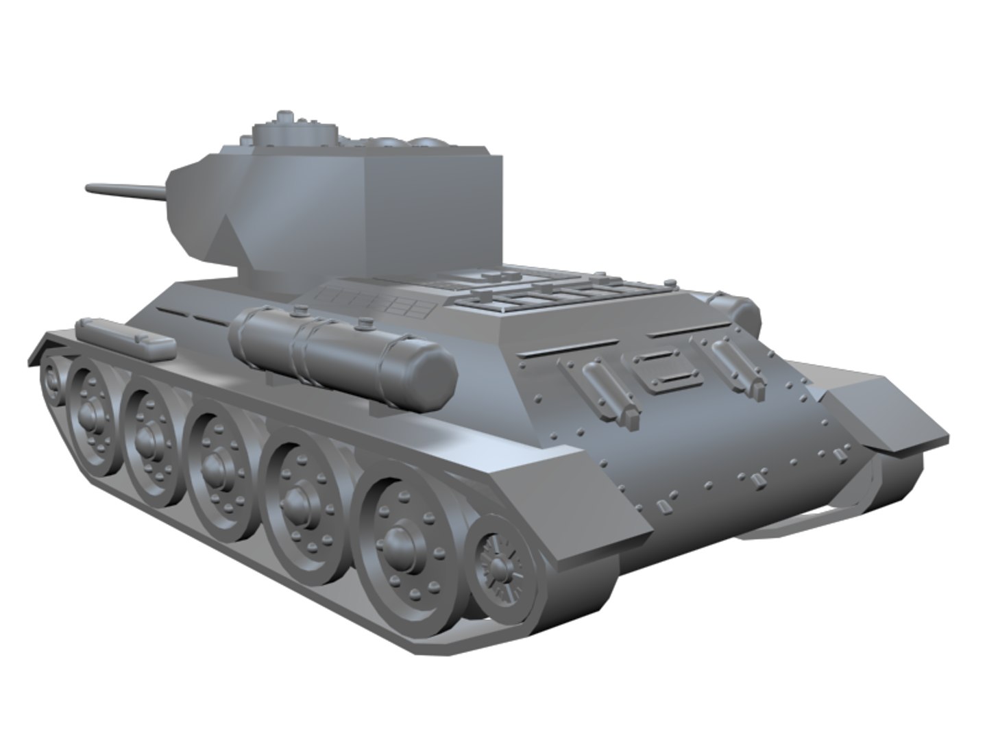 Free World War Tank 3d Model