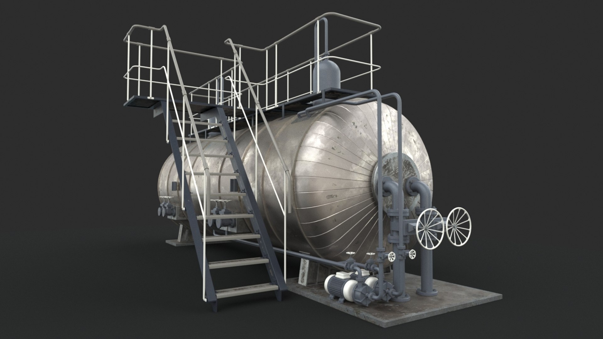 Oil Device Industrial 3D Model - TurboSquid 1357921
