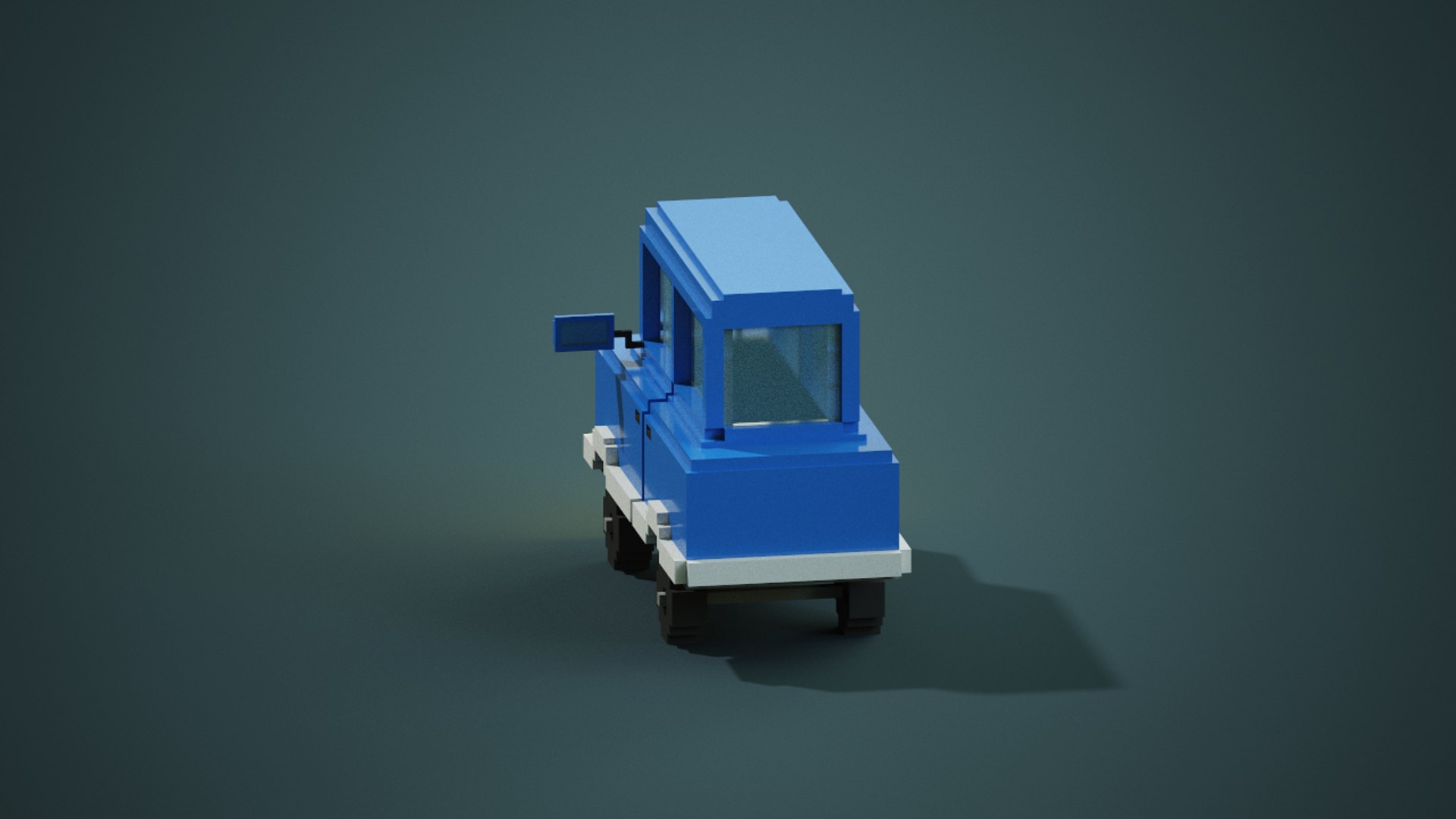 3D blue toy car model - TurboSquid 1648036