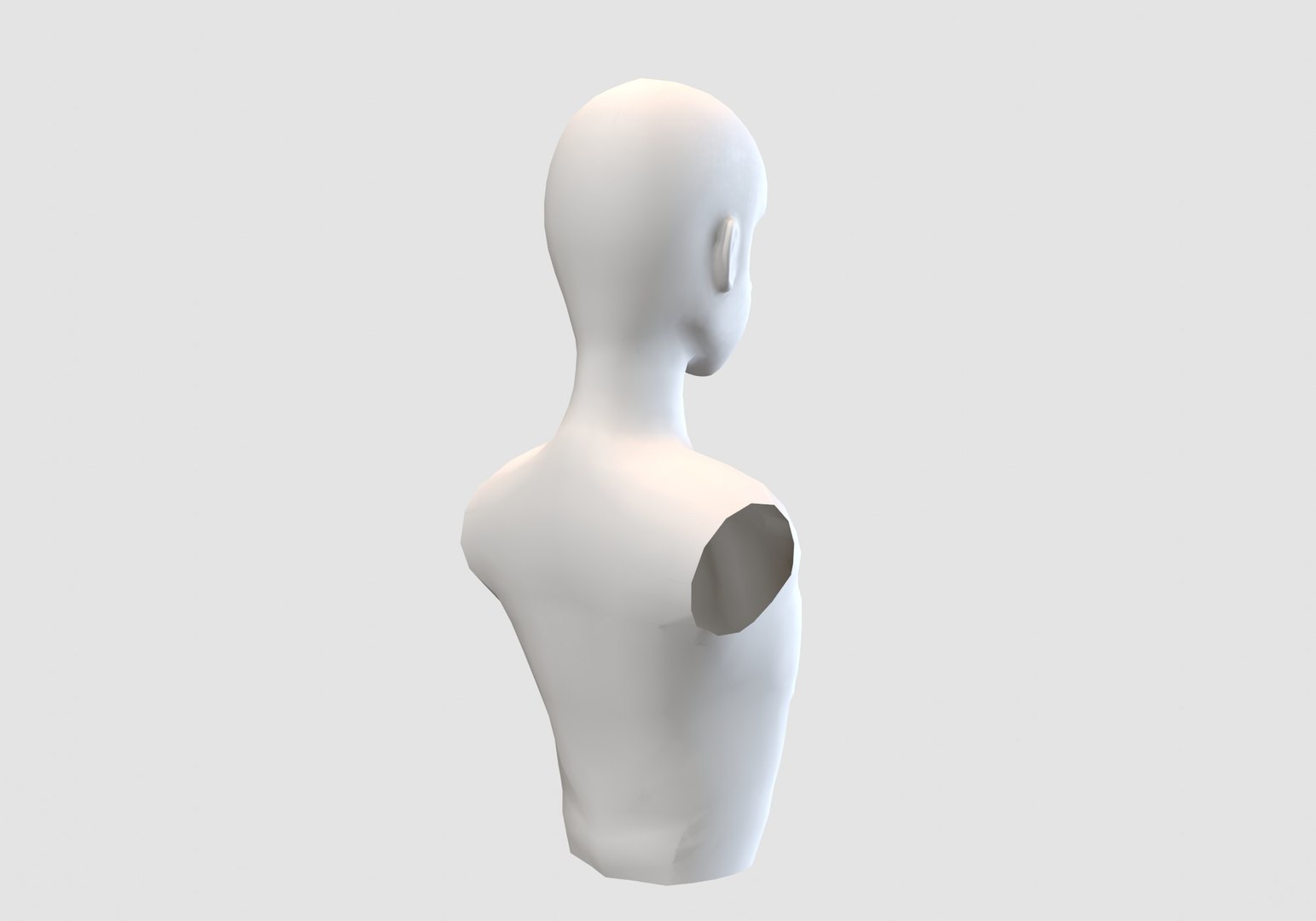 3D male upper body - TurboSquid 1910337